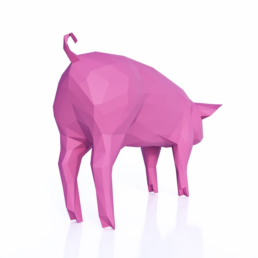 3D Pig V2 - TurboSquid 1284487