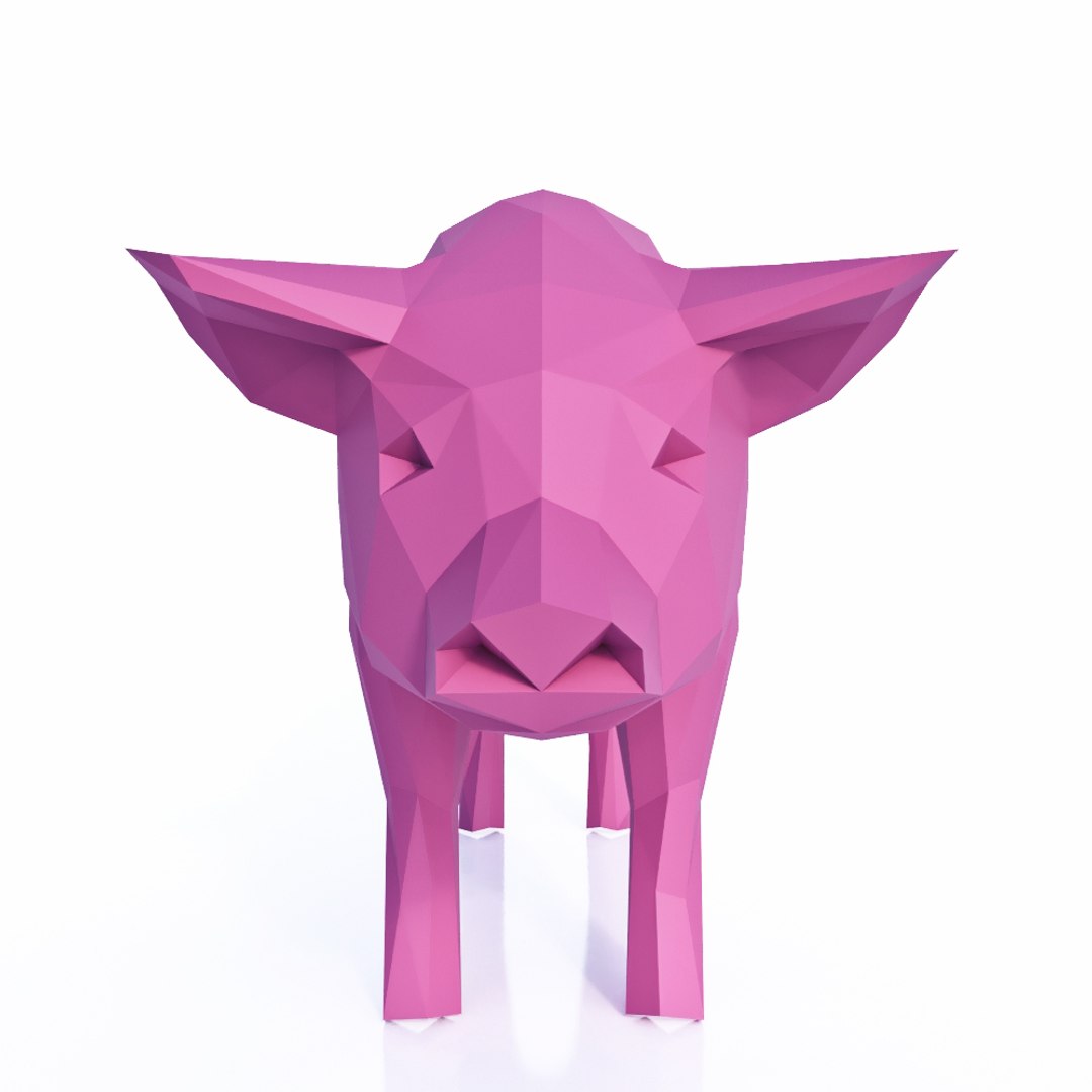 3D Pig V2 - TurboSquid 1284487