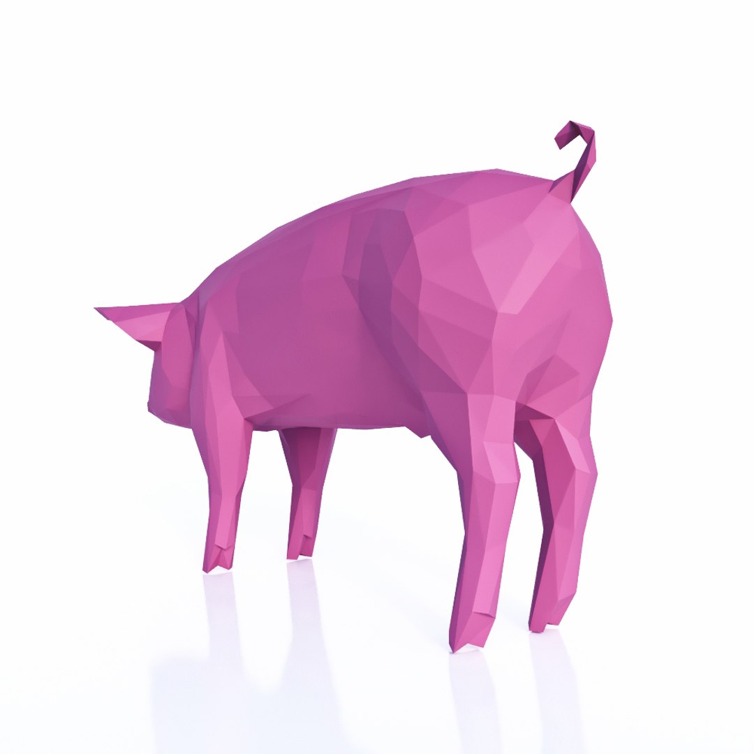 3D Pig V2 - TurboSquid 1284487
