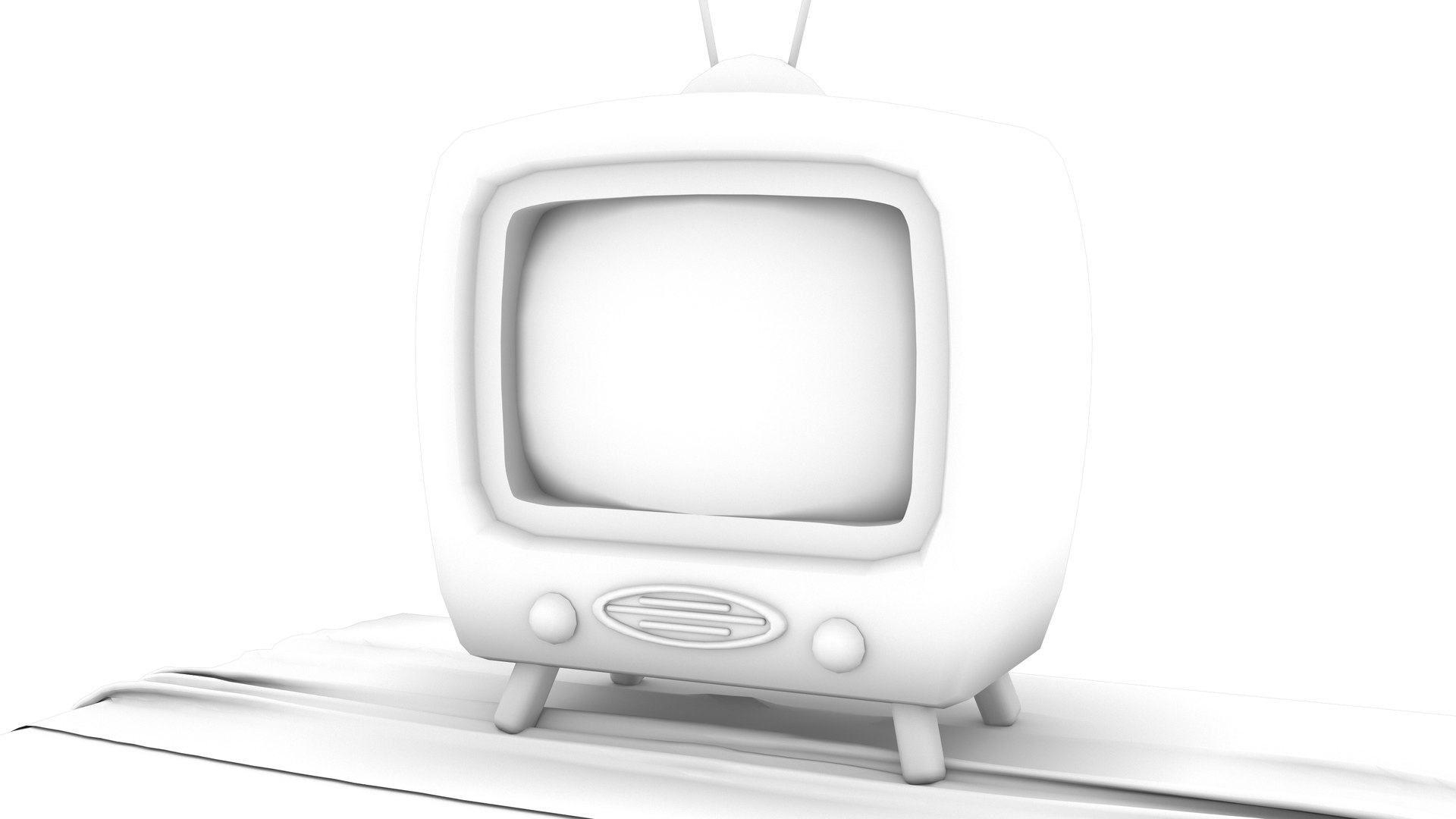 3D TV Cartoon Cabinet - TurboSquid 2093113
