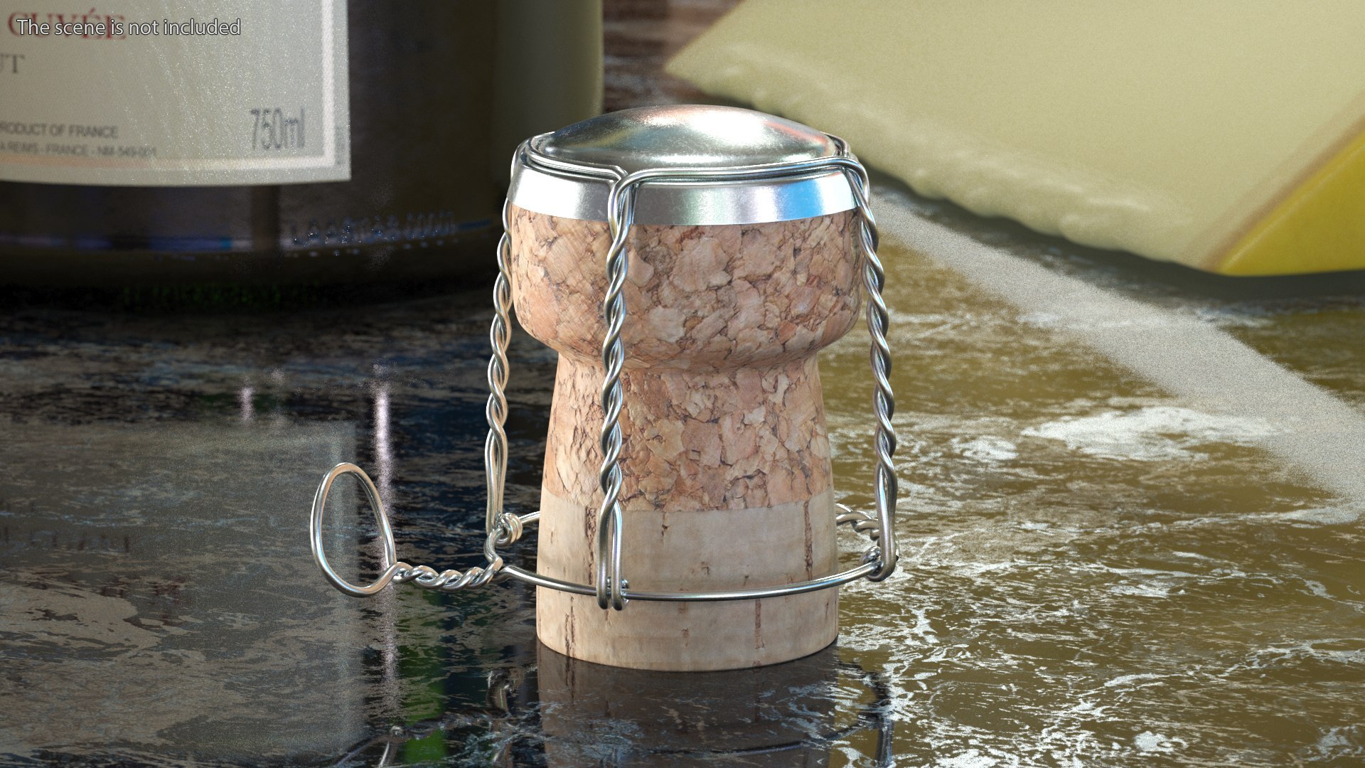 3D Wine Cork With Corkscrew Collection - TurboSquid 2388326