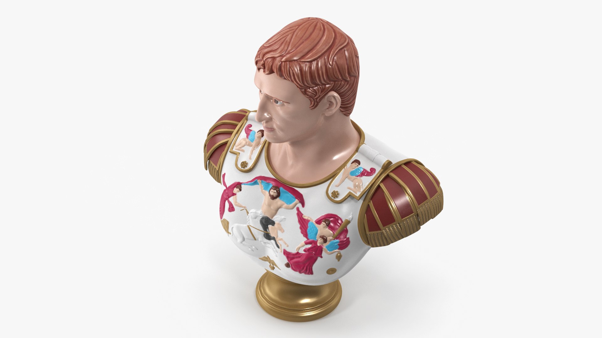 3D Model Roman Emperor Augustus Stylized Bust - TurboSquid 2086157