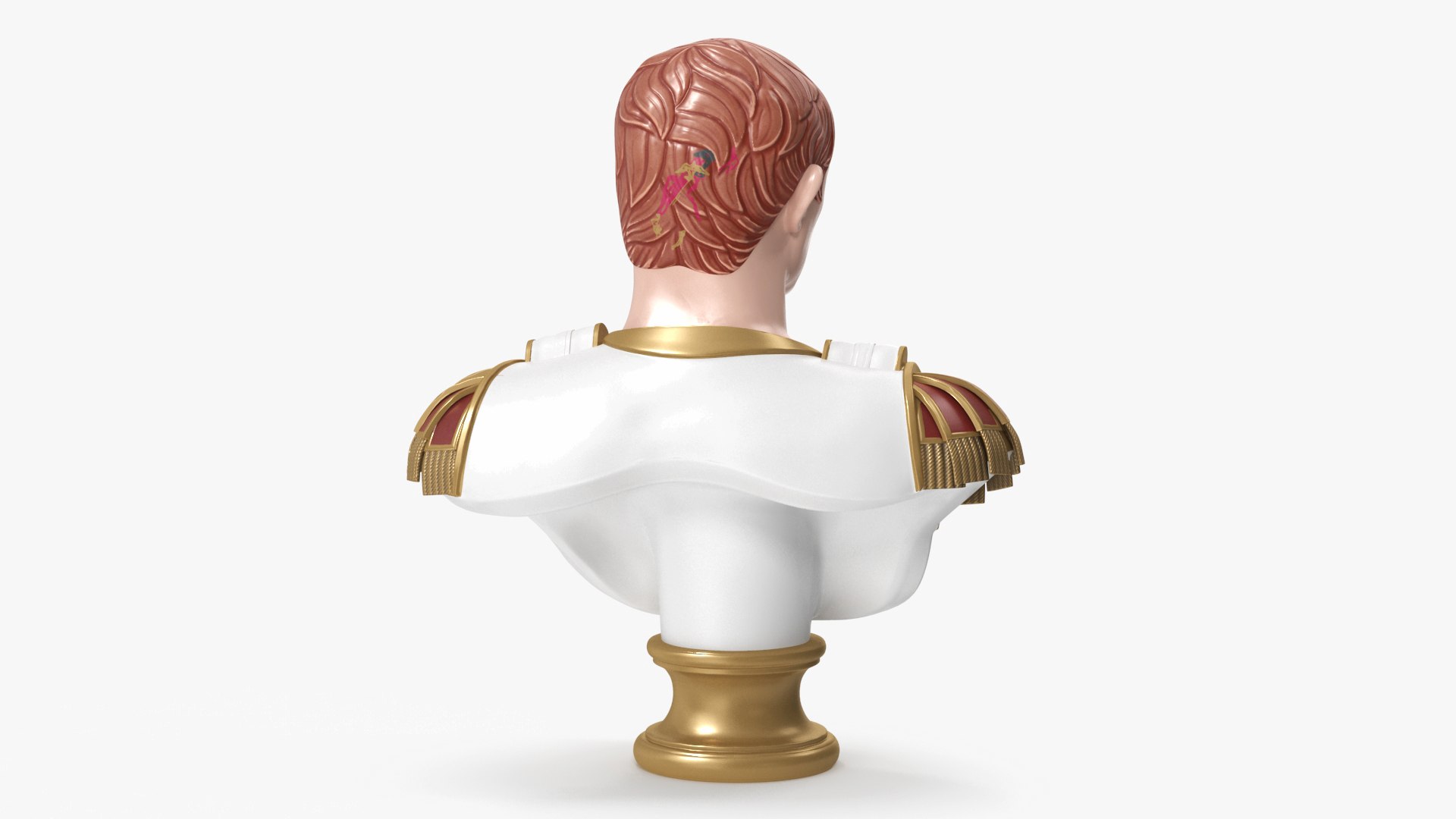 3D Model Roman Emperor Augustus Stylized Bust - TurboSquid 2086157
