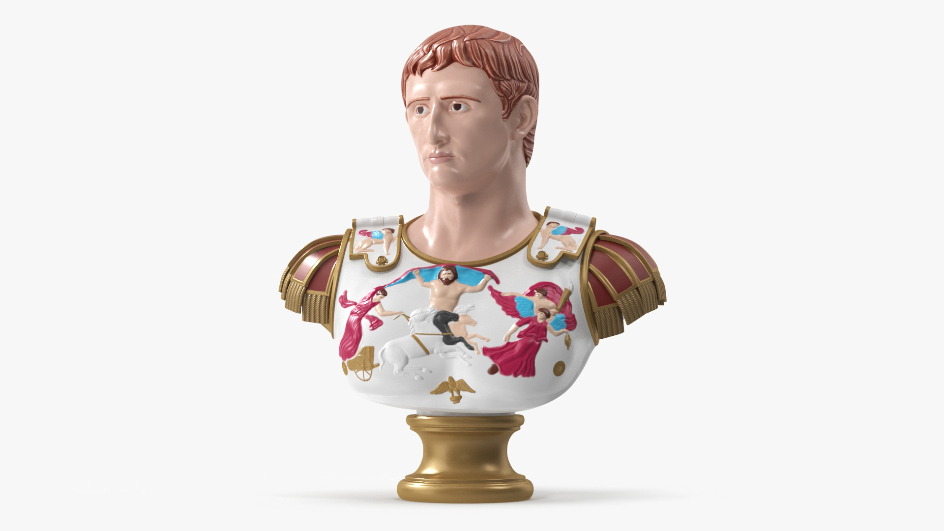 3D Model Roman Emperor Augustus Stylized Bust - TurboSquid 2086157