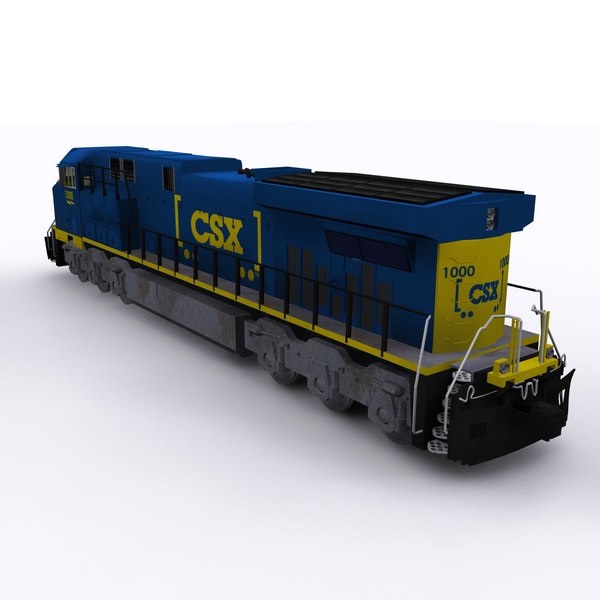 3d csx locomotive cargo carriage