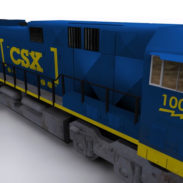 modelo 3d CSX Locomotora y transporte de carga - TurboSquid 1141026