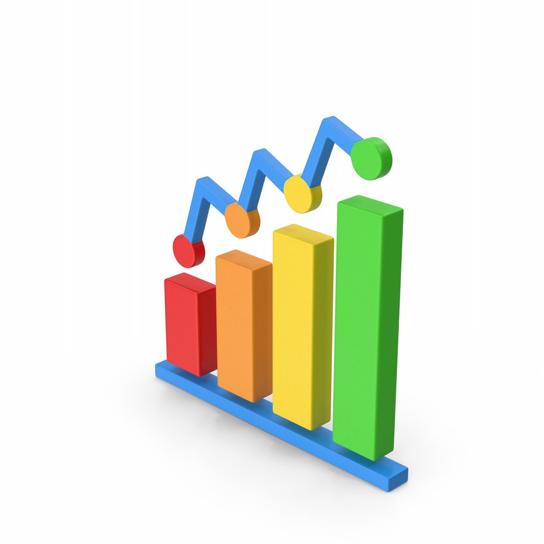 3D Graph Chart Bar - TurboSquid 2078846