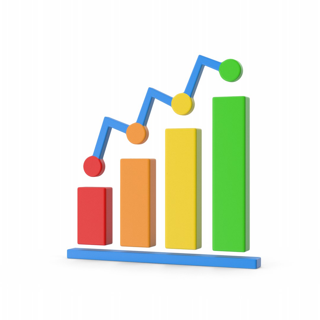 3D Graph Chart Bar - TurboSquid 2078846