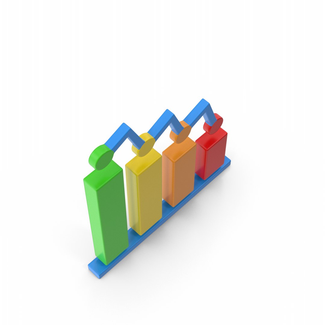 3D Graph Chart Bar - TurboSquid 2078846