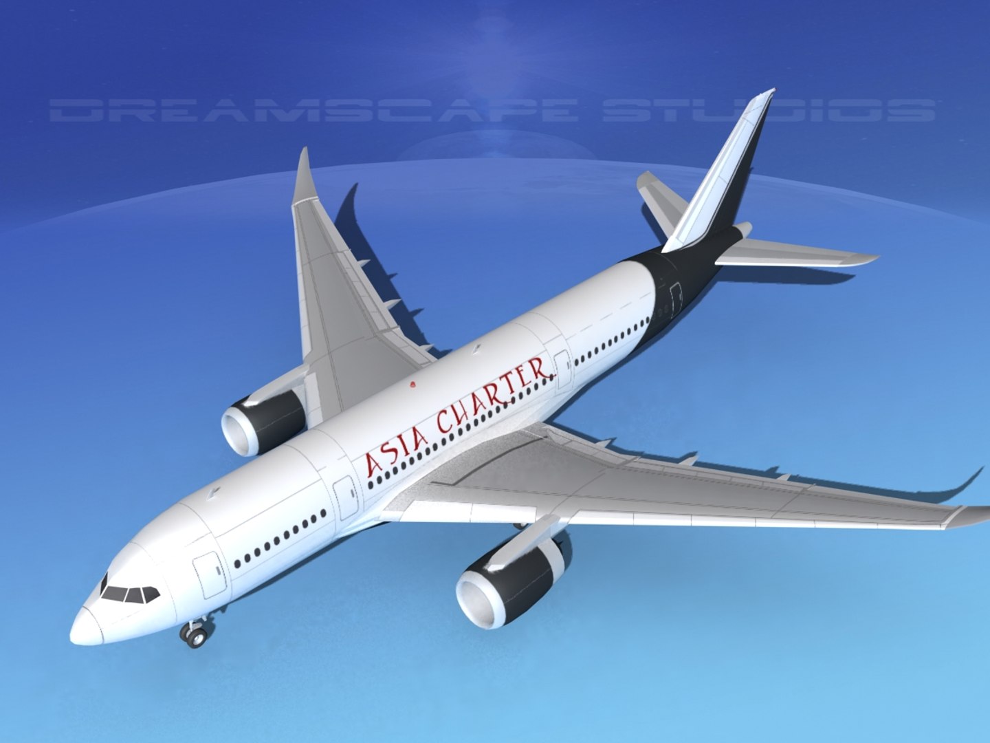 Airbus A350 3d Model