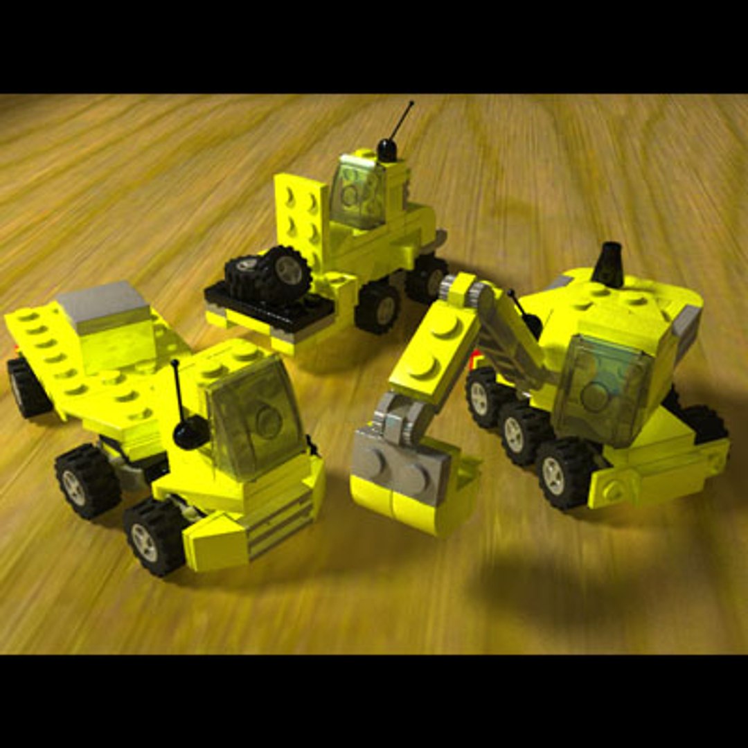 Free Lego Mini Construction Pack 3d Model