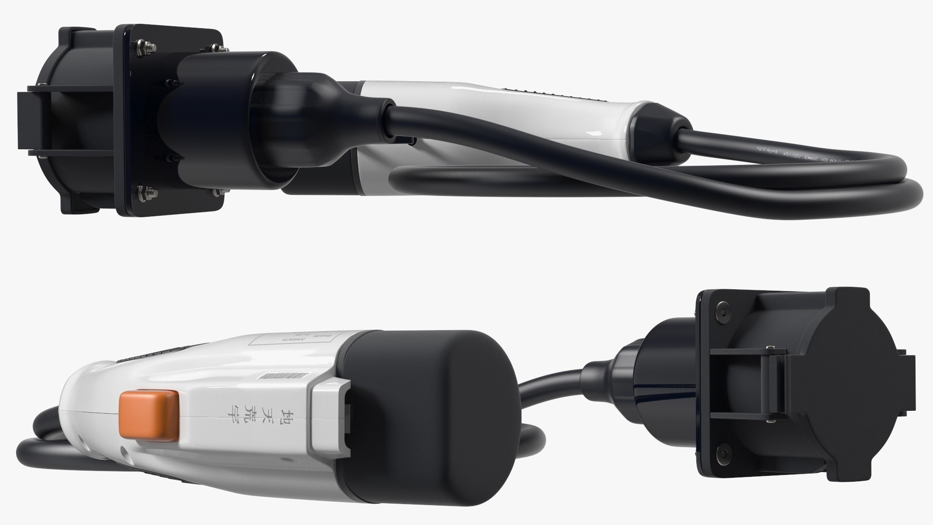 3D GBT 20234 To SAE J1772 EV Charging Adapter Model - TurboSquid 1815050