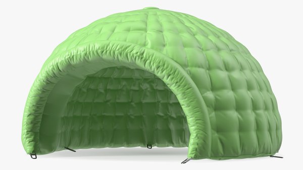 modelo 3d Refugio Domo Inflable Verde - TurboSquid 2220916