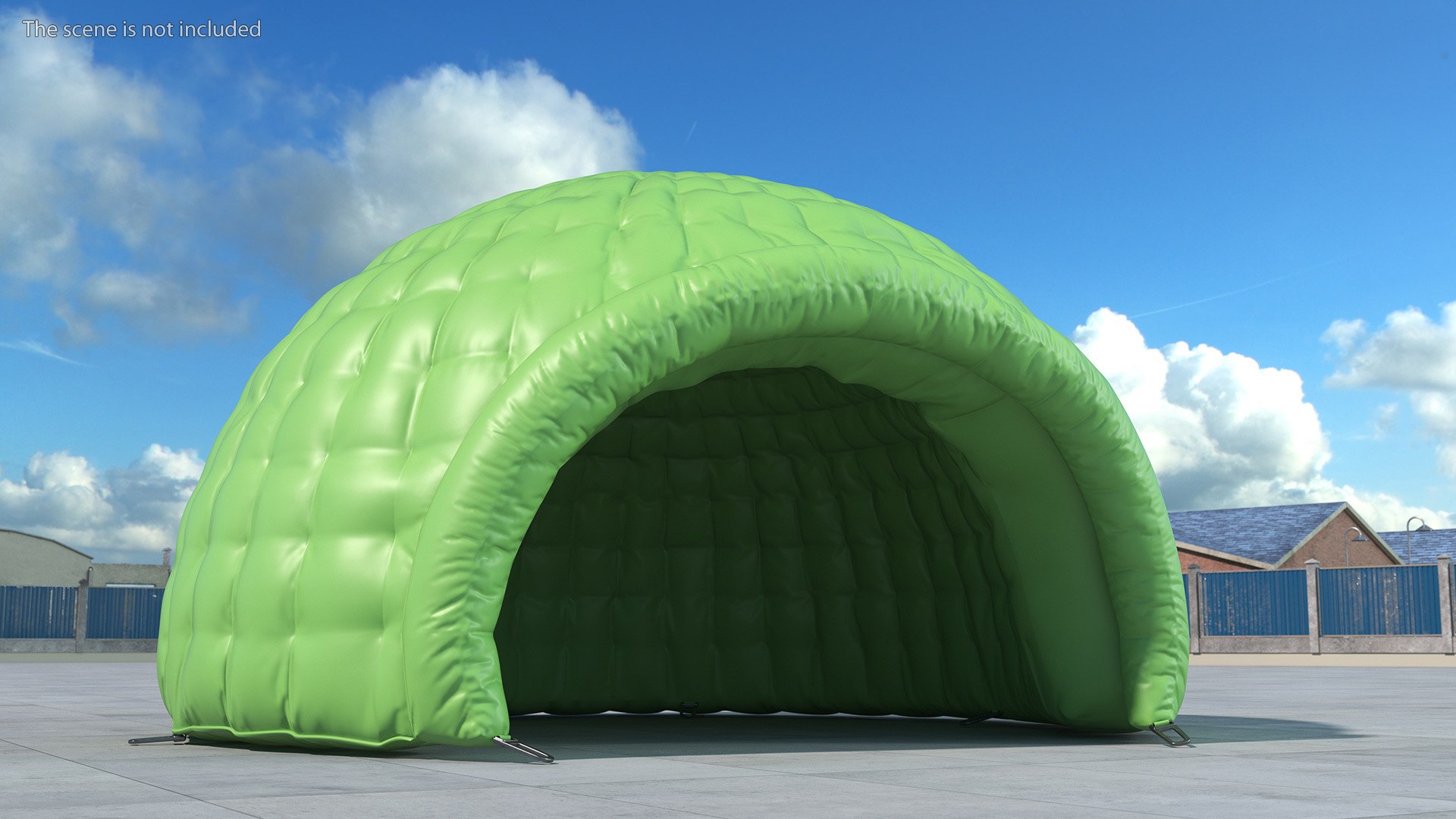 Inflatable Dome Shelter Green 3D Model - TurboSquid 2220916