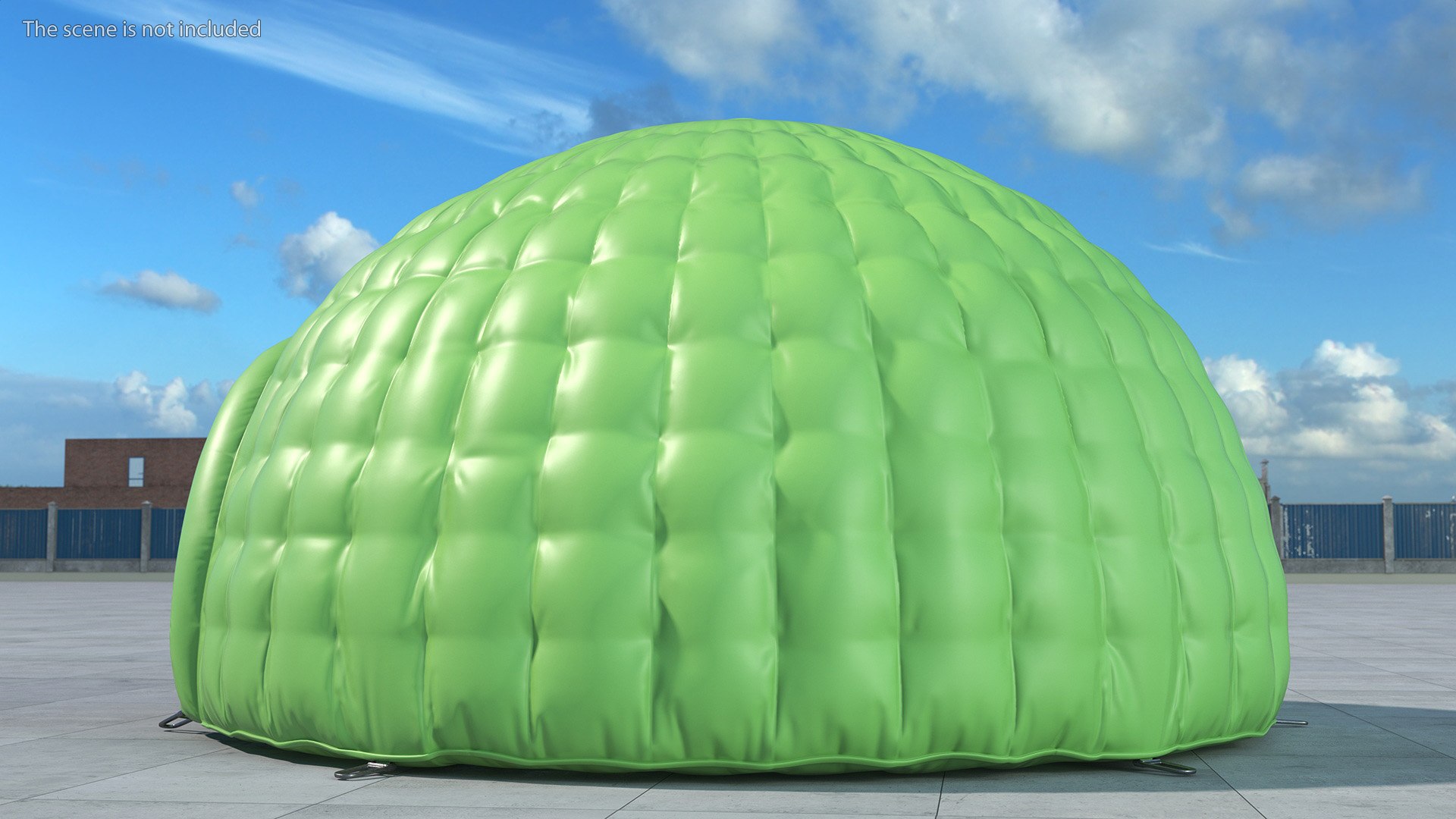 Inflatable Dome Shelter Green 3D Model - TurboSquid 2220916