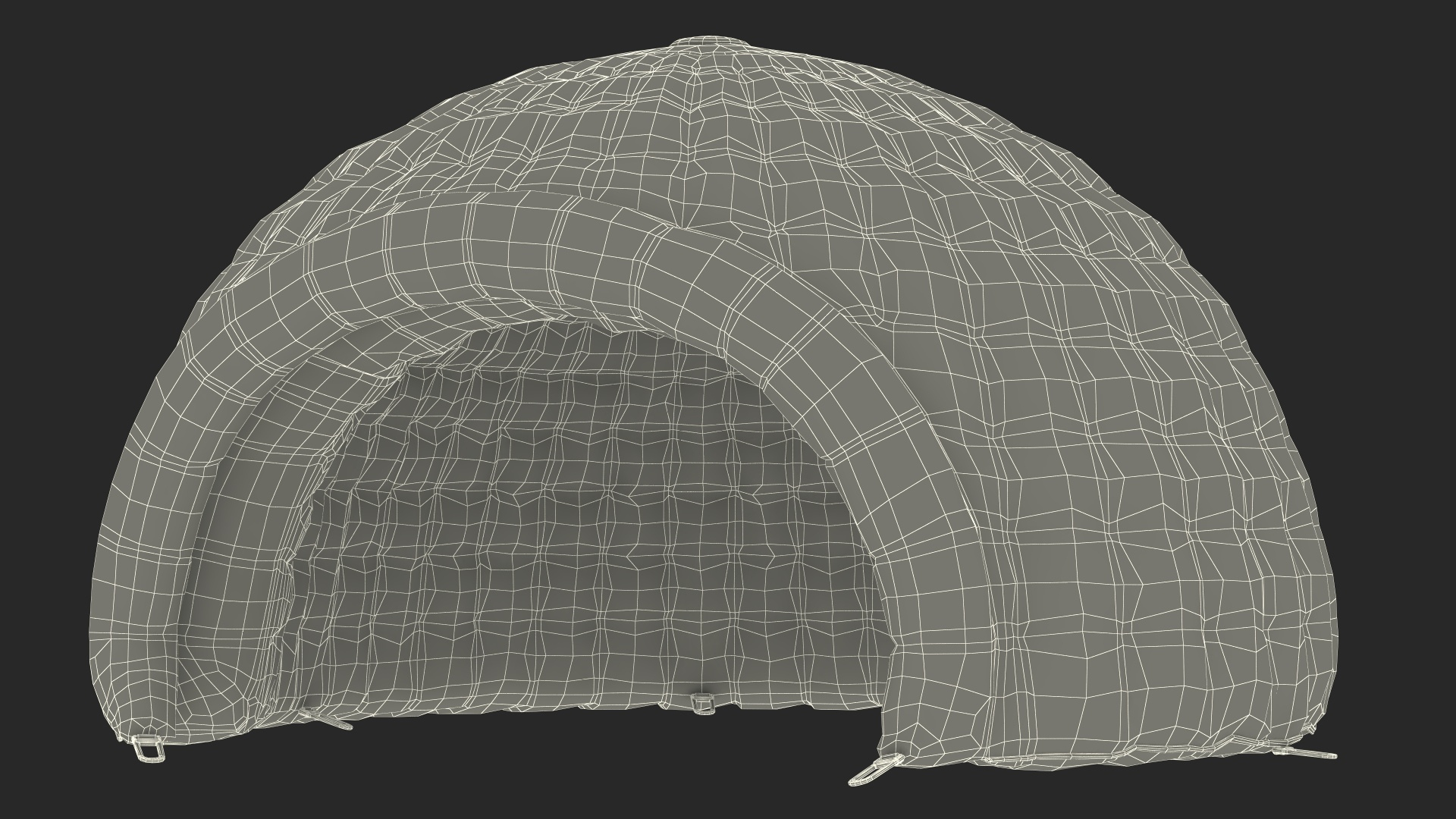 Inflatable Dome Shelter Green 3D Model - TurboSquid 2220916