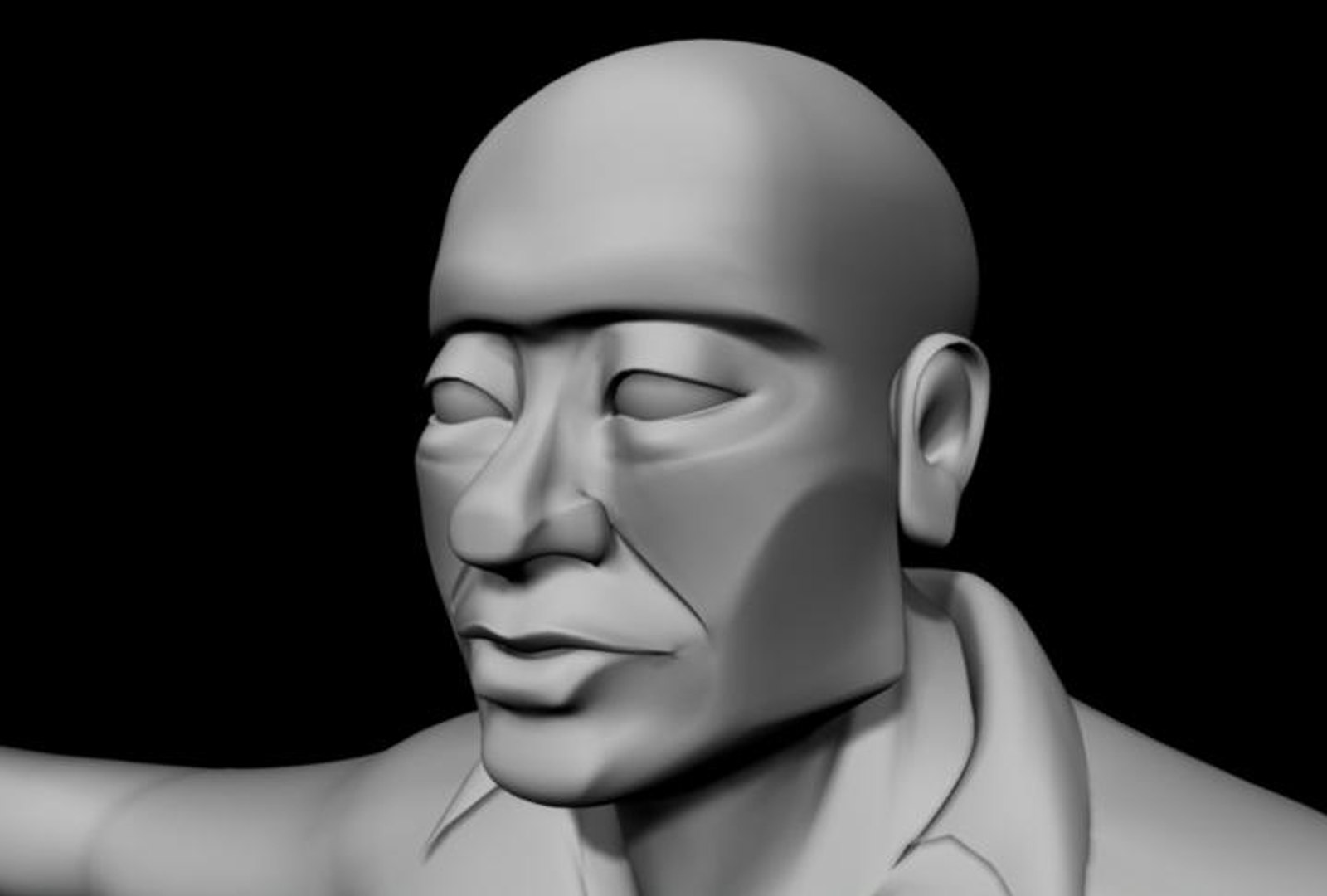 male character 3d obj