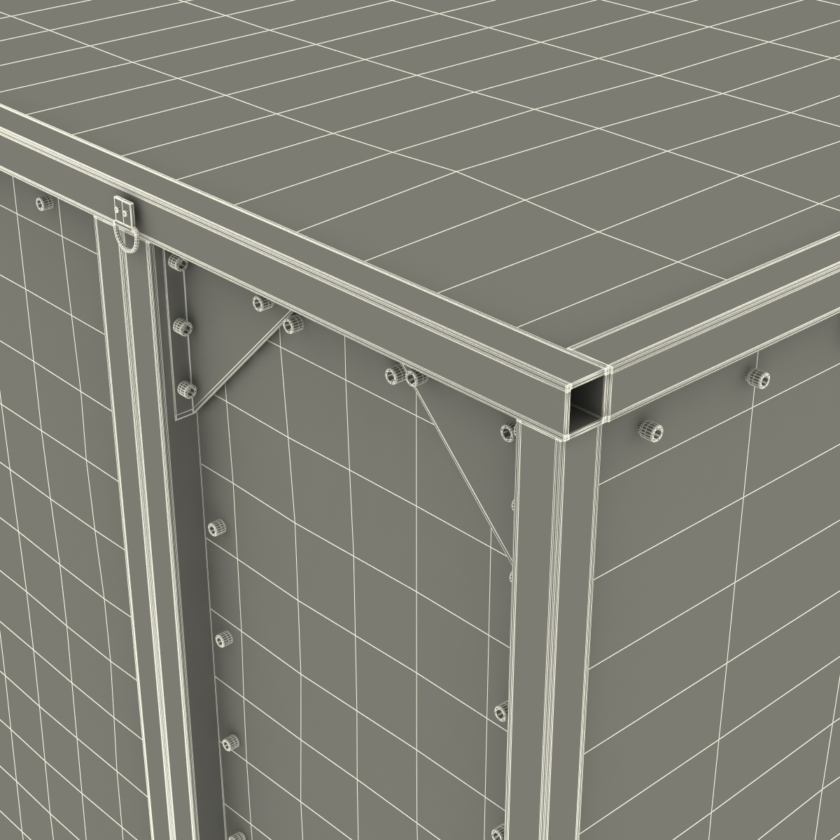 airport cargo container ld3 3d model