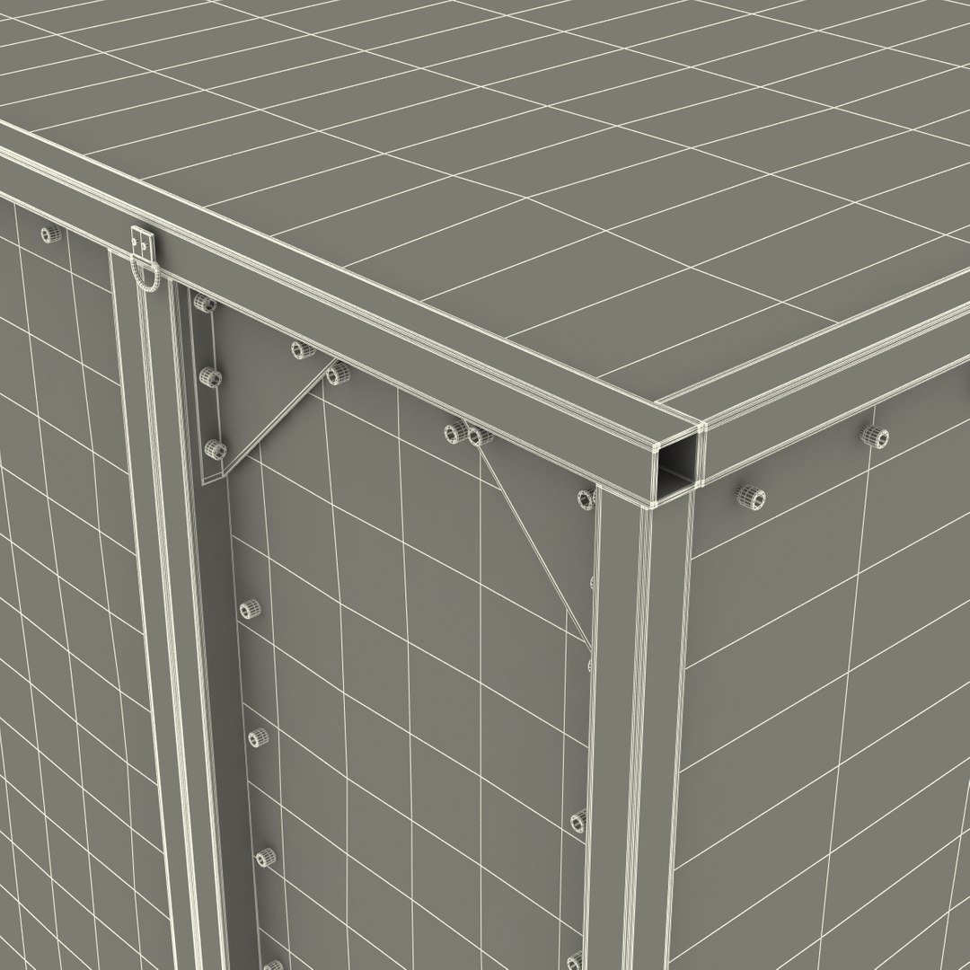 airport cargo container ld3 3d model