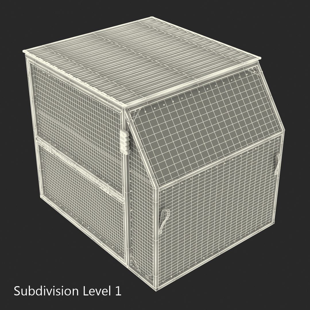 Airport Cargo Container Ld3 3d Model