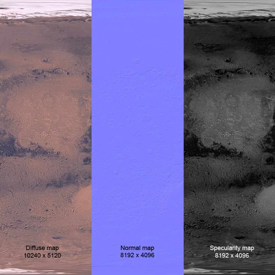 3d Model Photorealistic Mars