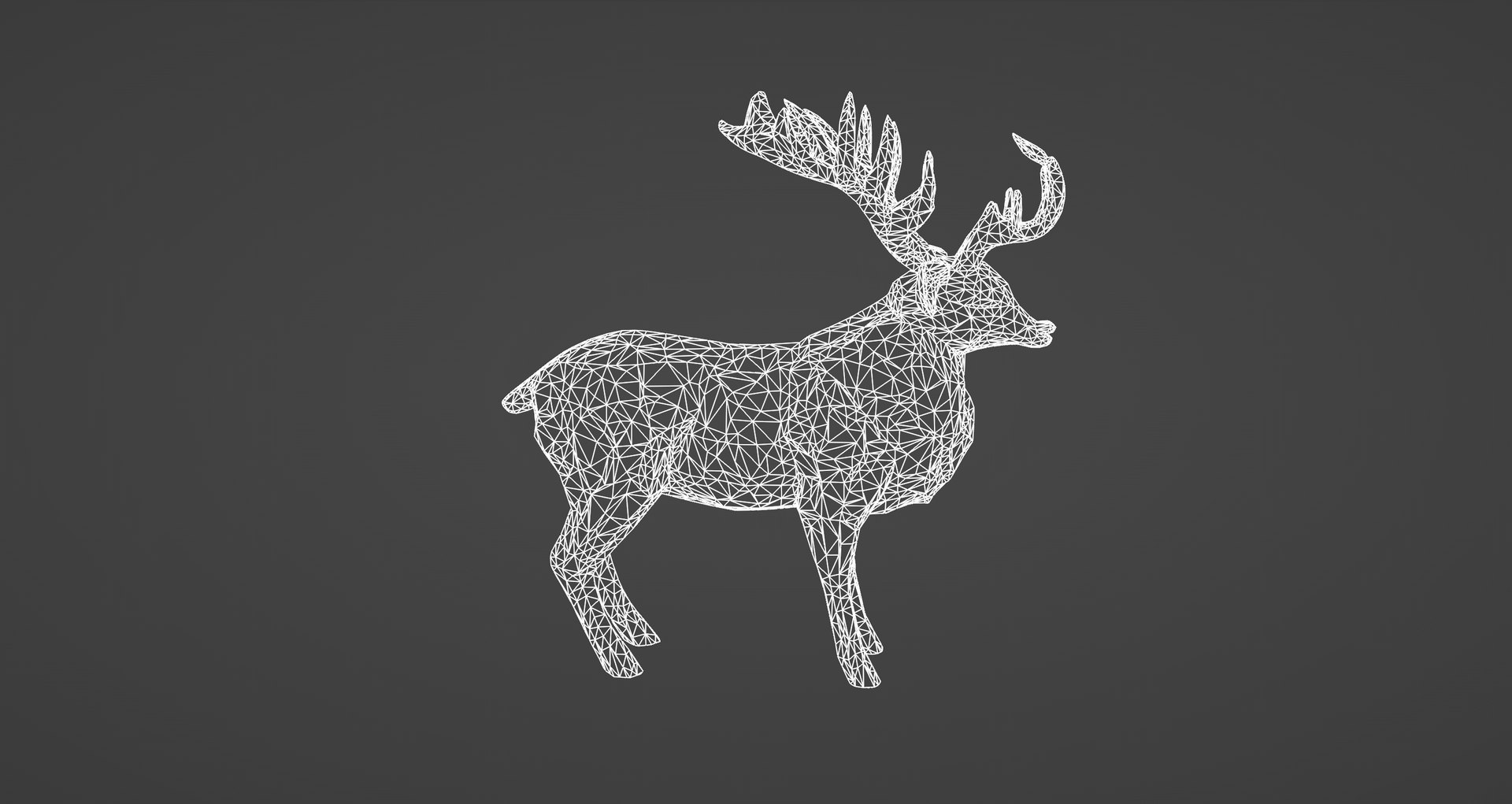 3D Model Low-Poly Multicolored Stag - TurboSquid 2337935