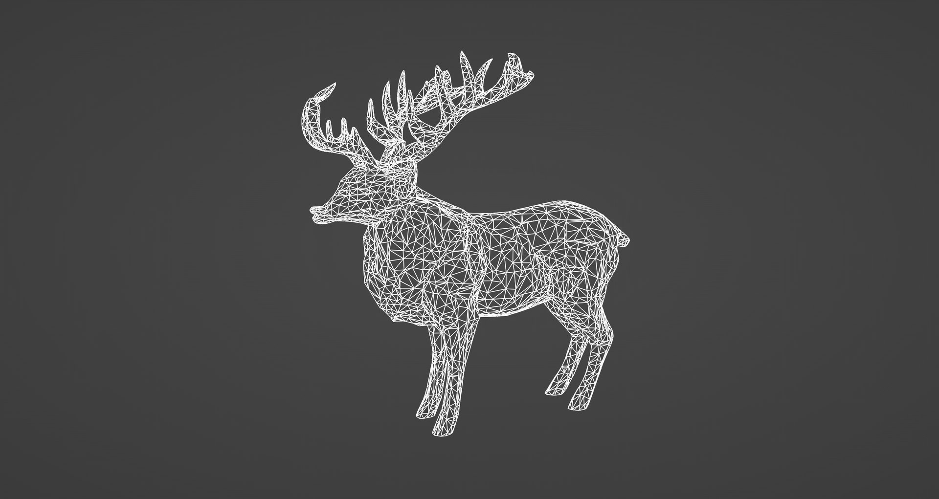 3D Model Low-Poly Multicolored Stag - TurboSquid 2337935