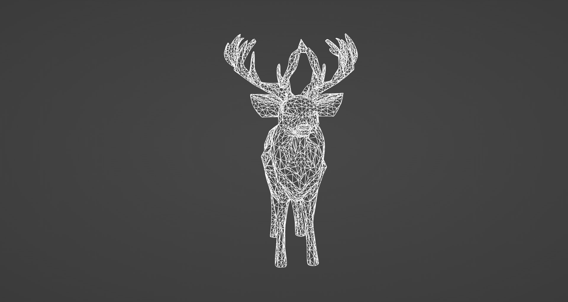 3D Model Low-Poly Multicolored Stag - TurboSquid 2337935