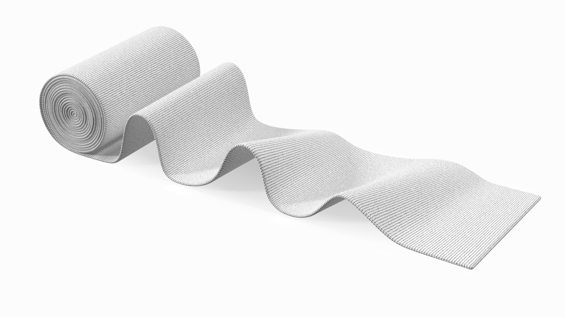 Unfolded Elastic Bandage White 3D Model - TurboSquid 2239680