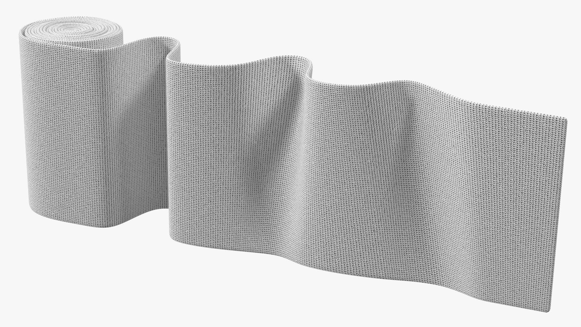 Unfolded Elastic Bandage White 3D Model - TurboSquid 2239680