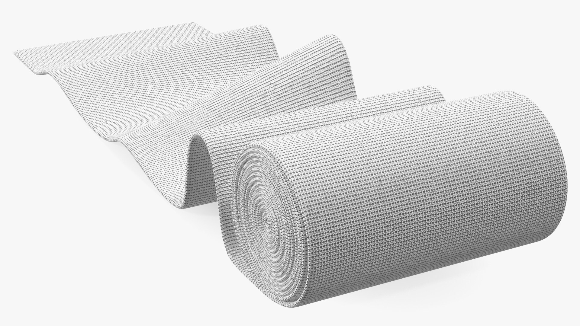 Unfolded Elastic Bandage White 3D Model - TurboSquid 2239680