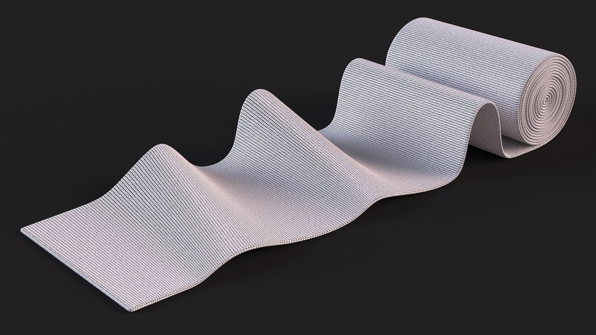 Unfolded Elastic Bandage White 3D Model - TurboSquid 2239680