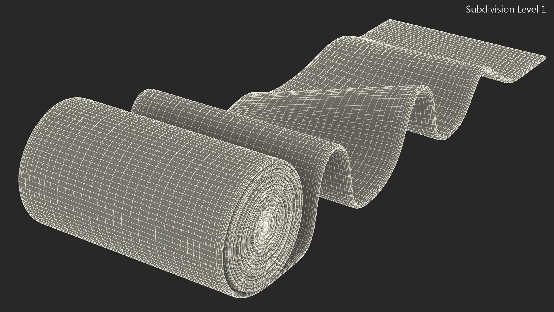 Unfolded Elastic Bandage White 3D Model - TurboSquid 2239680