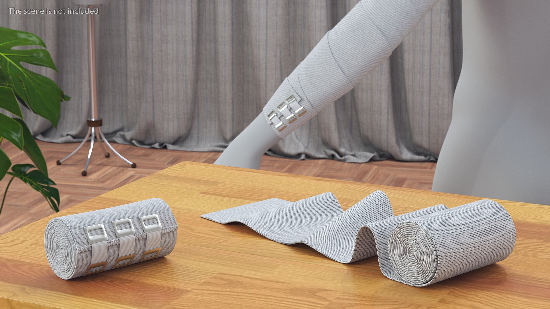 Unfolded Elastic Bandage White 3D Model - TurboSquid 2239680