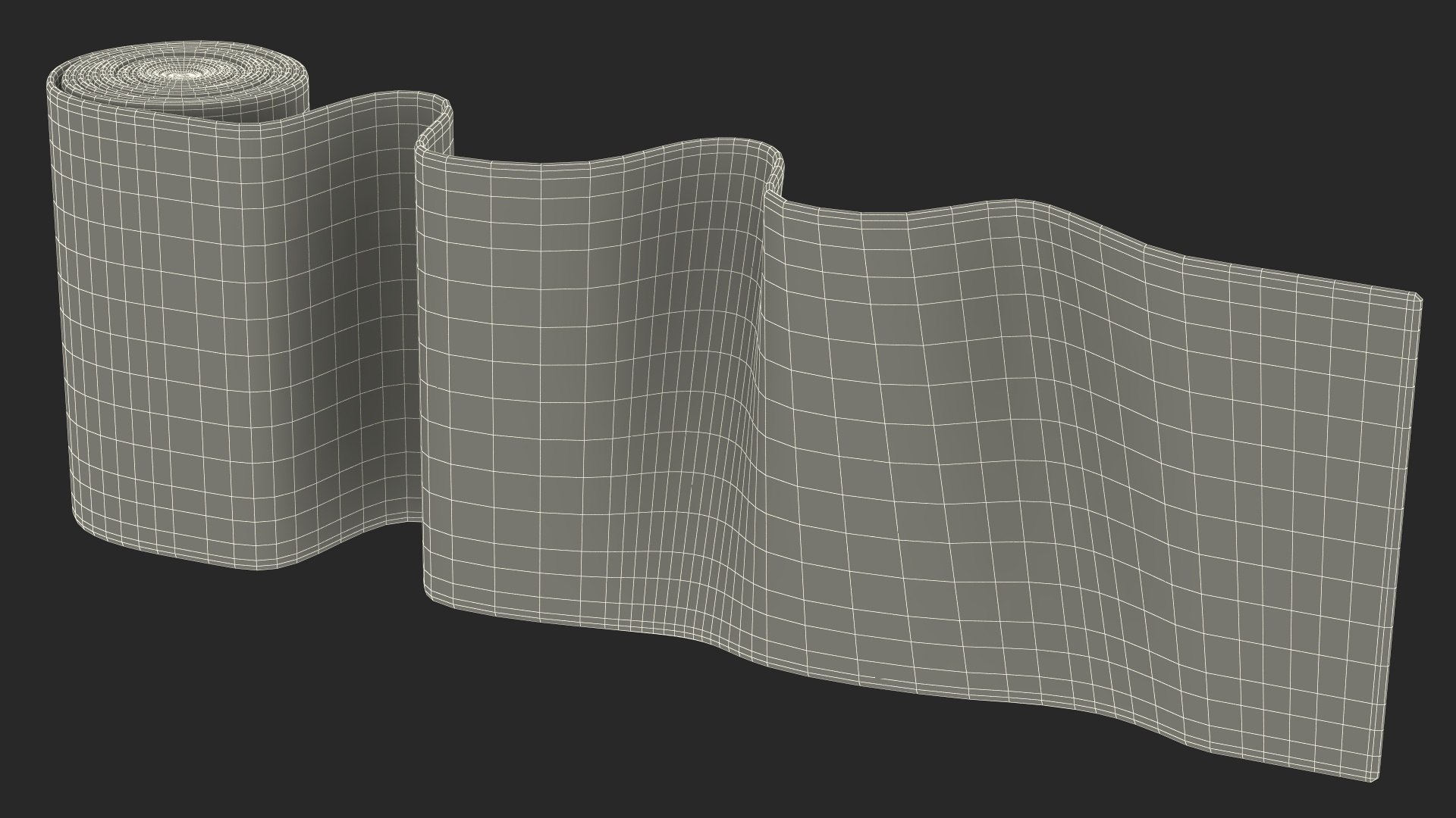Unfolded Elastic Bandage White 3D Model - TurboSquid 2239680