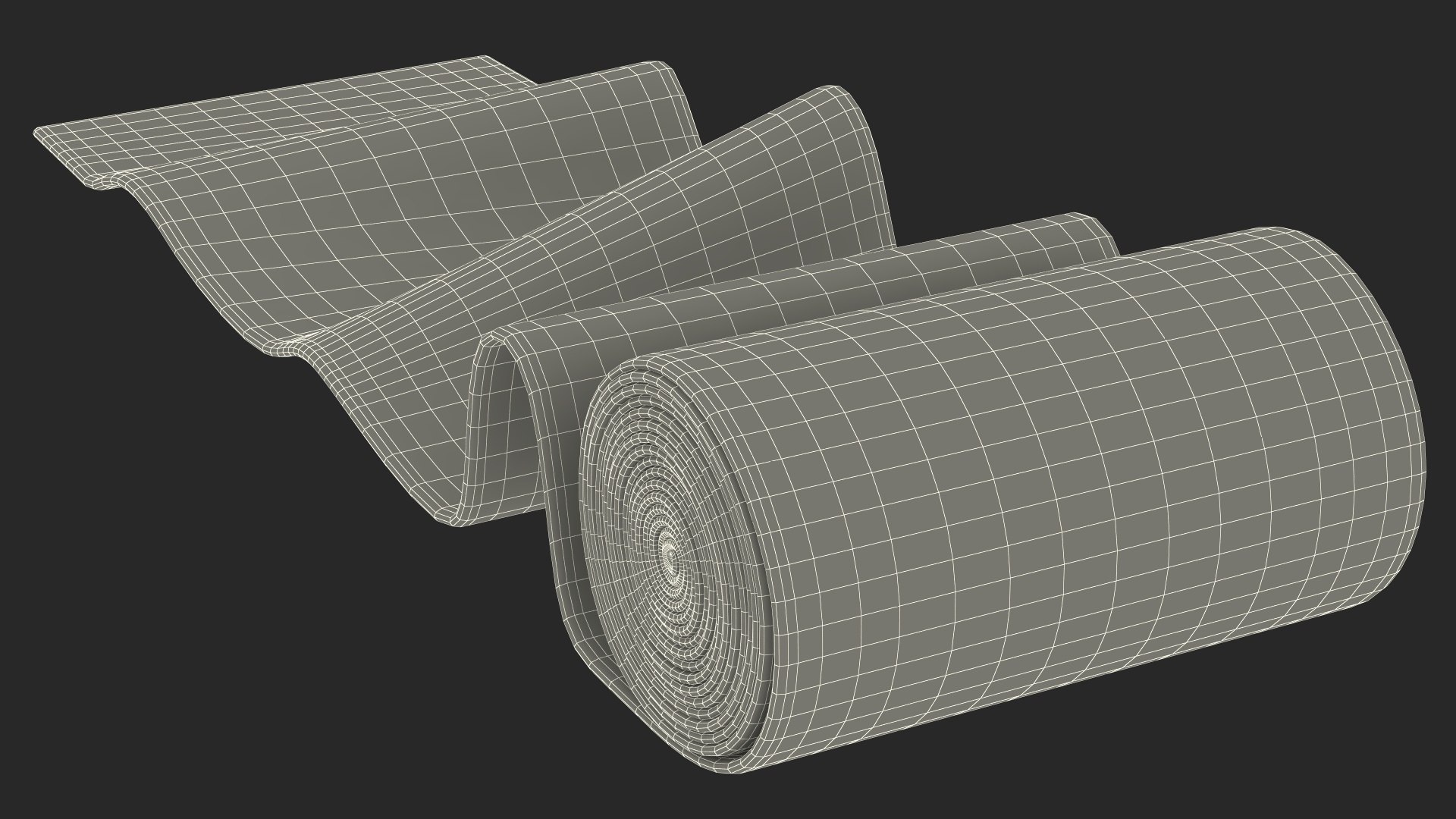 Unfolded Elastic Bandage White 3D Model - TurboSquid 2239680