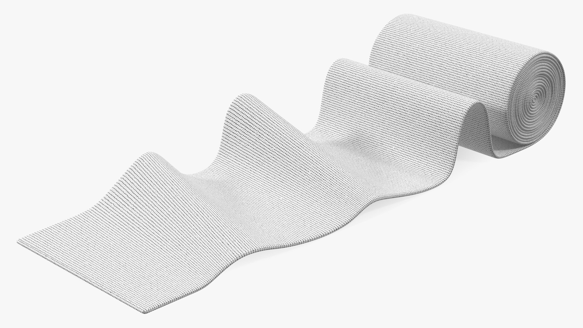 Unfolded Elastic Bandage White 3D Model - TurboSquid 2239680