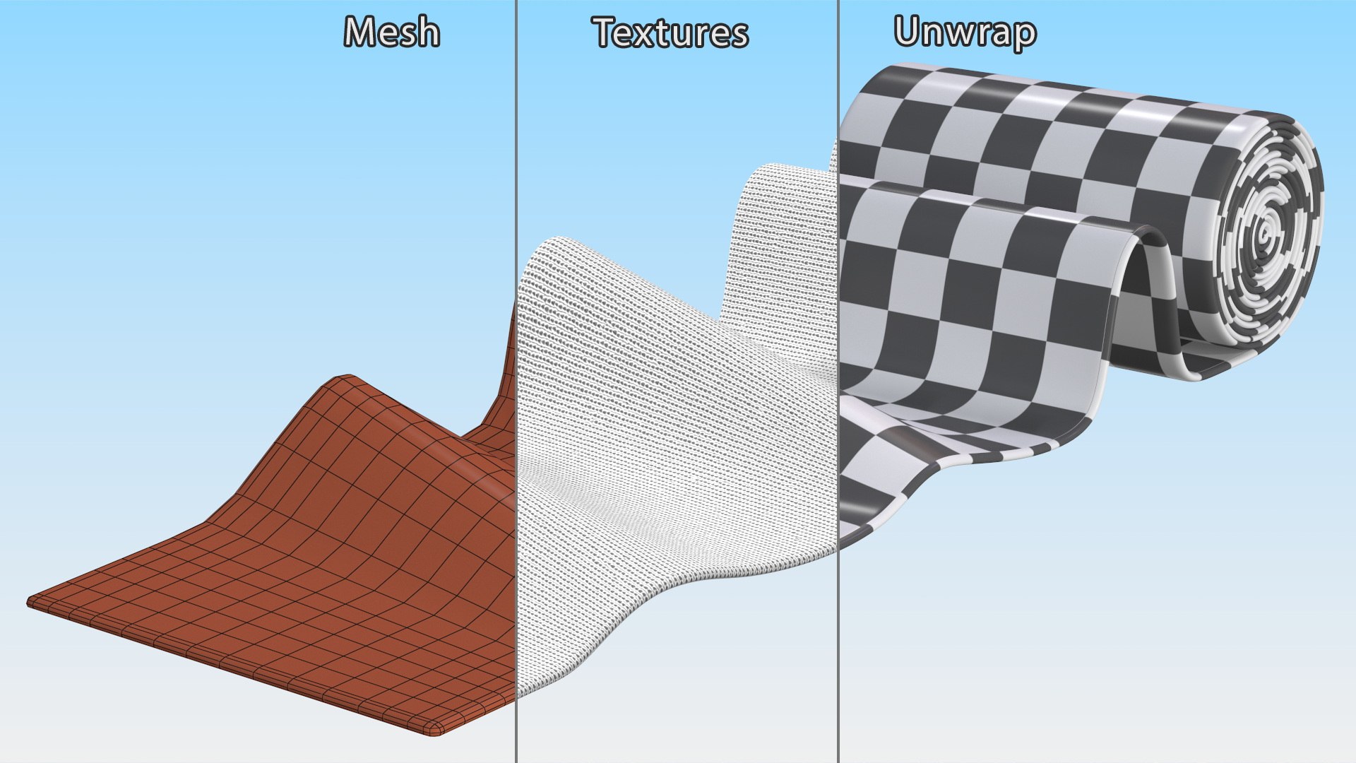 Unfolded Elastic Bandage White 3D Model - TurboSquid 2239680