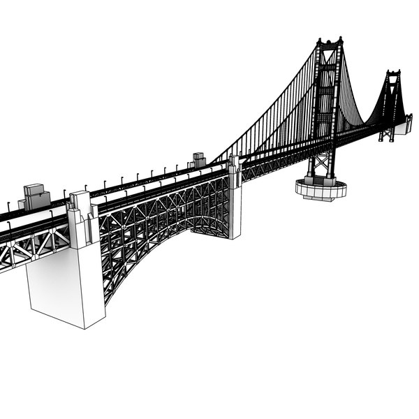 3D golden gate bridge model - TurboSquid 1465786