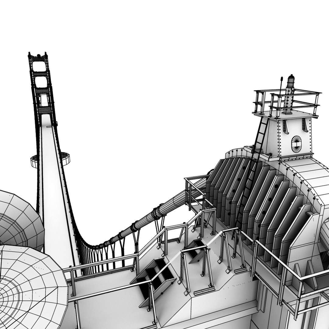3D Golden Gate Bridge Model - TurboSquid 1465786