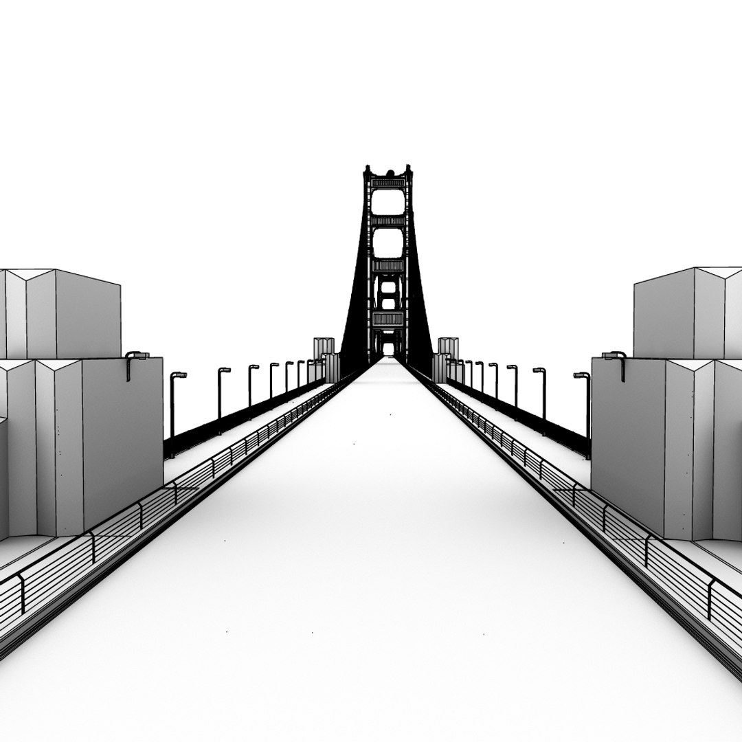 3D Golden Gate Bridge Model - TurboSquid 1465786
