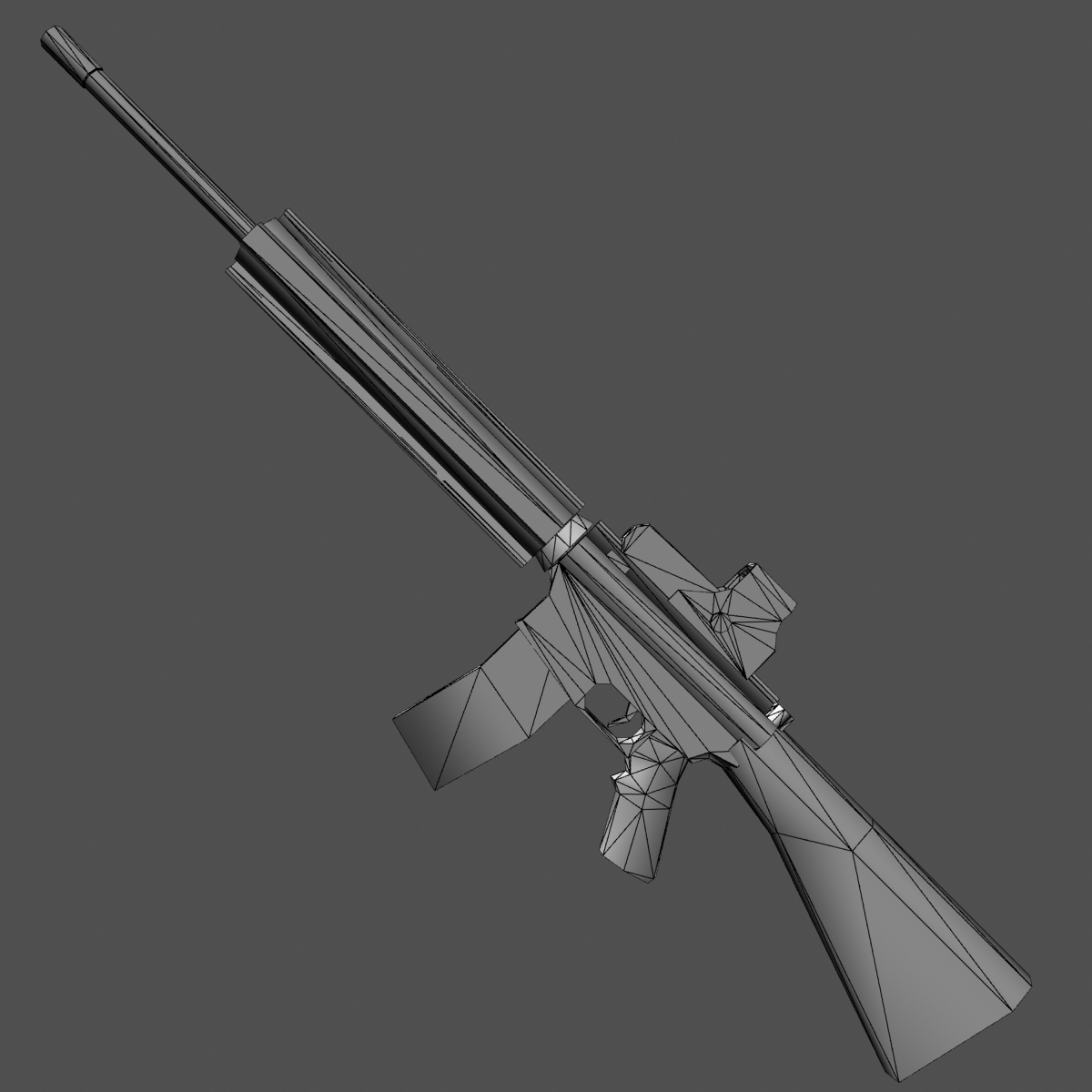 3d model m16a4 assault rifle