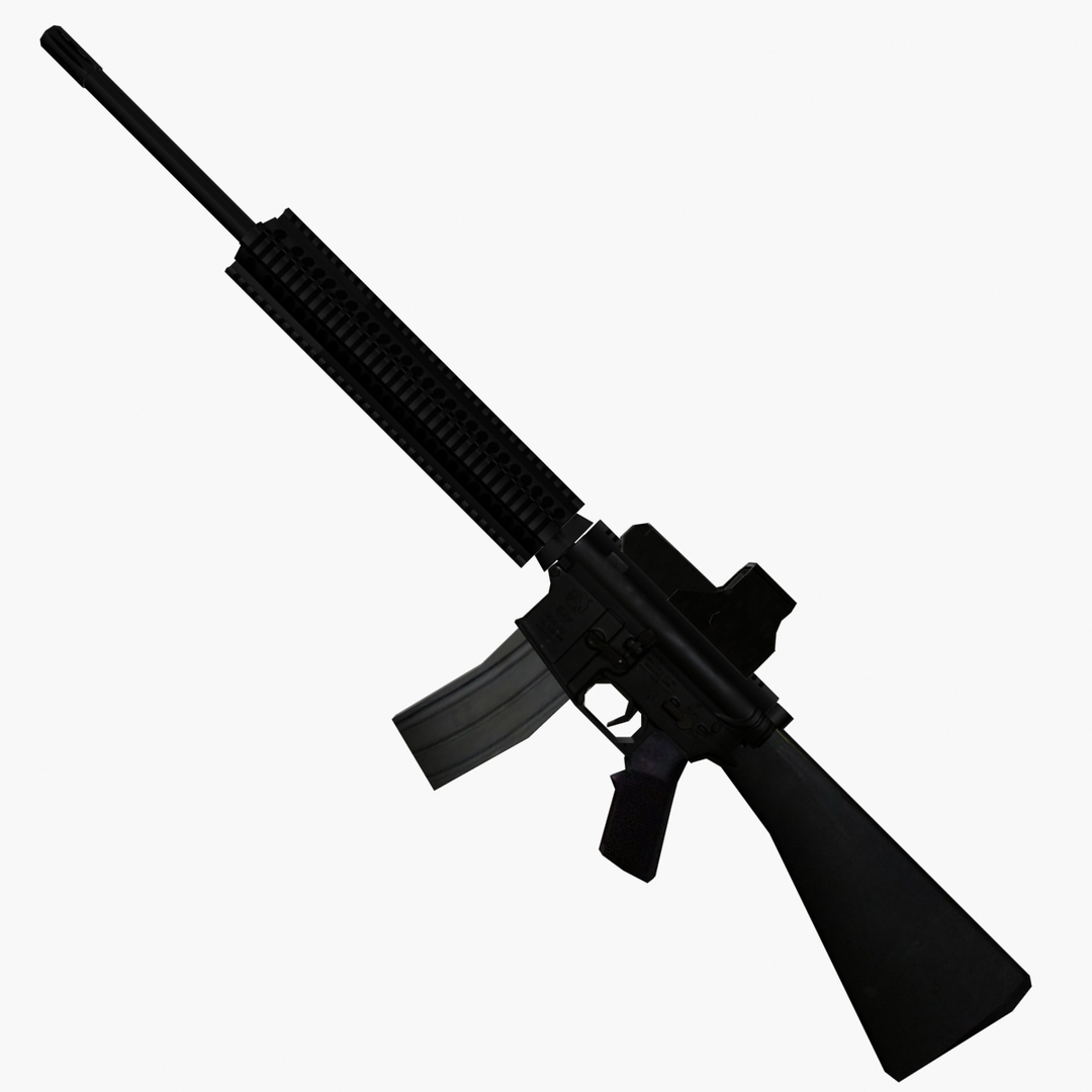 3d model m16a4 assault rifle