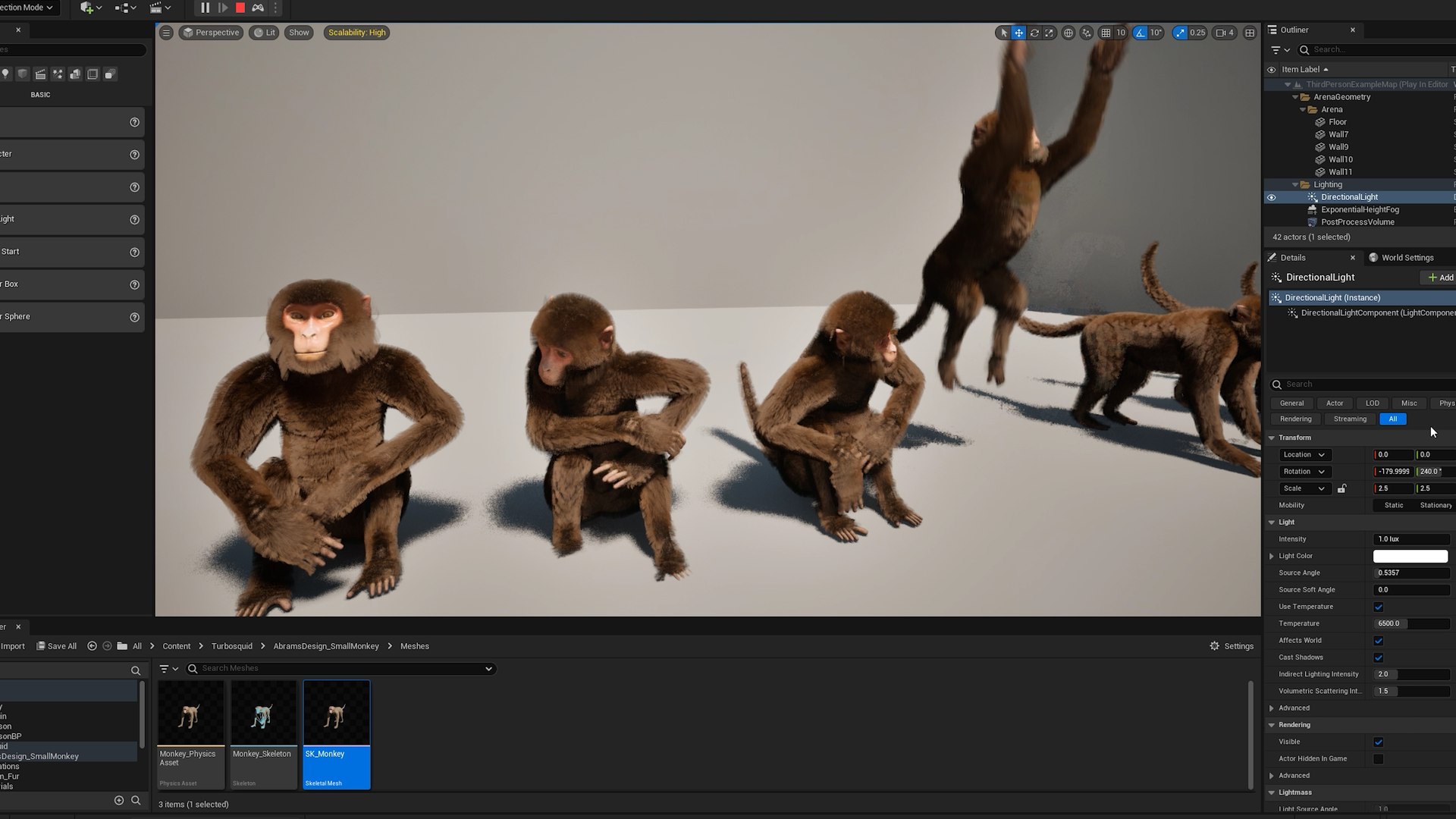 3D Small Monkey Animated - TurboSquid 2118886