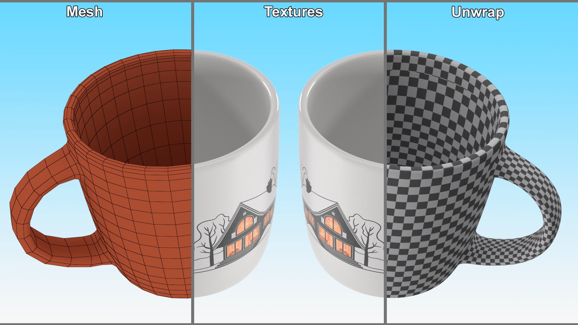 Coffee Mug Painted 3D Model - TurboSquid 2264406