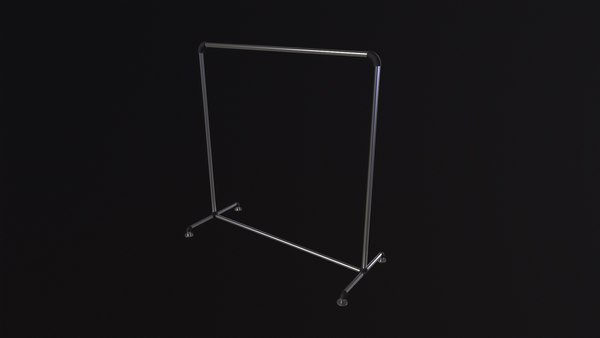 modelo 3d Perchero para ropa de una sola barra - TurboSquid 2163594