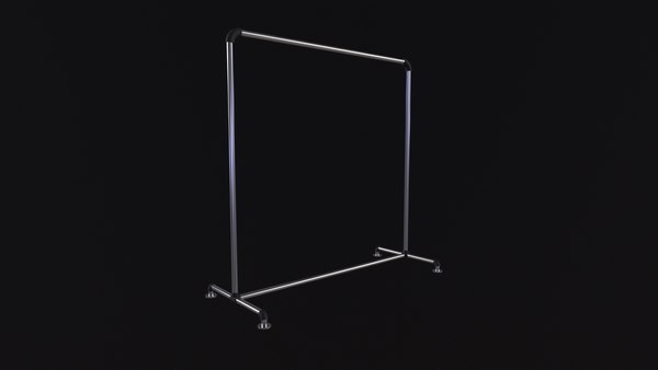 modelo 3d Perchero para ropa de una sola barra - TurboSquid 2163594