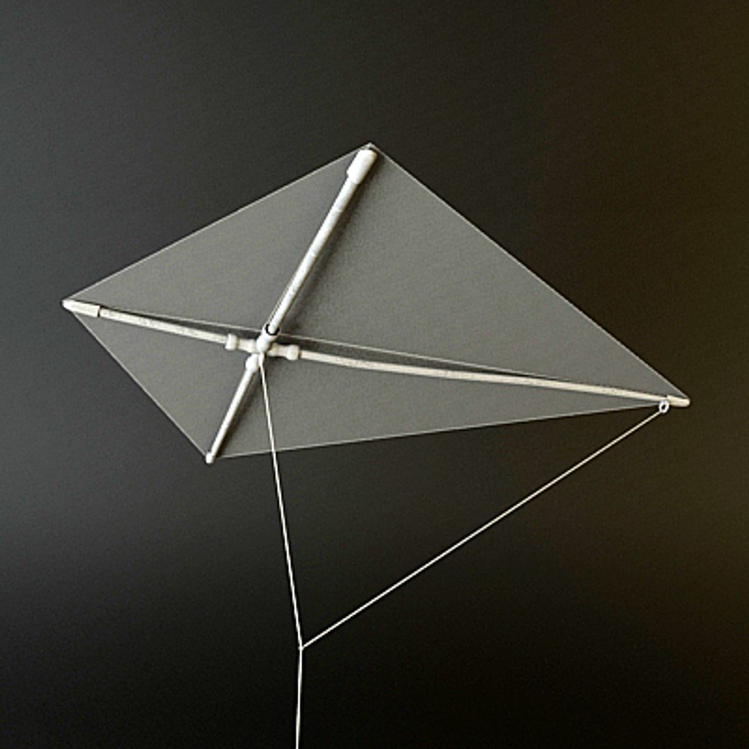 Kite Rigged 3d Model