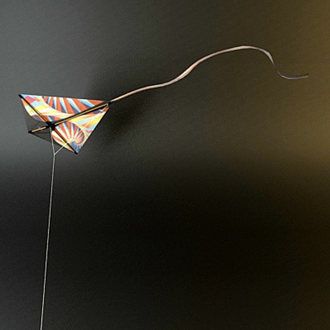 Kite Rigged 3d Model