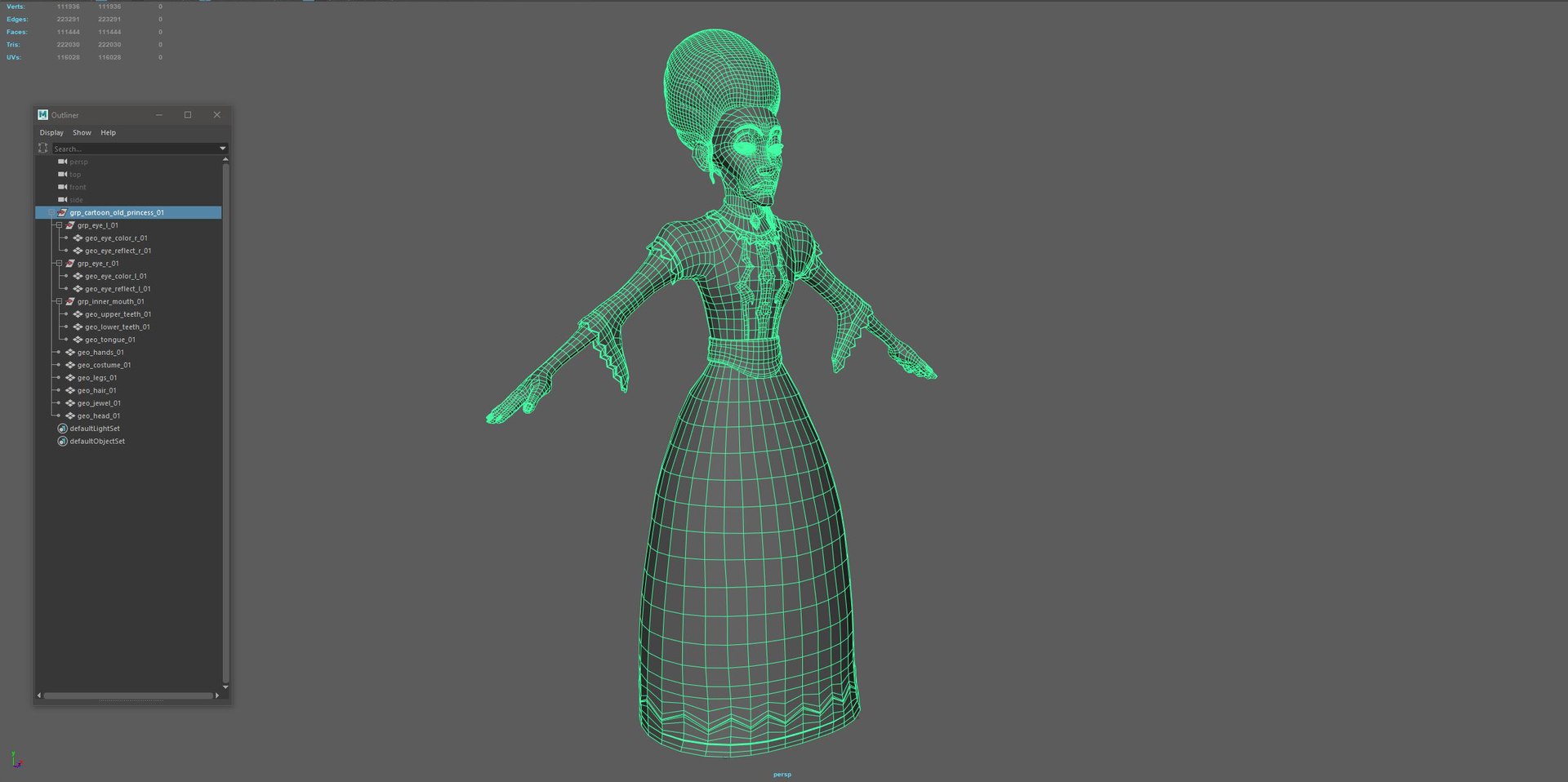 Old princess 3D model - TurboSquid 1620235